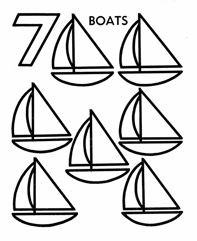 Counting Activity Sheets Count Objects Activity Page Sheet Seven